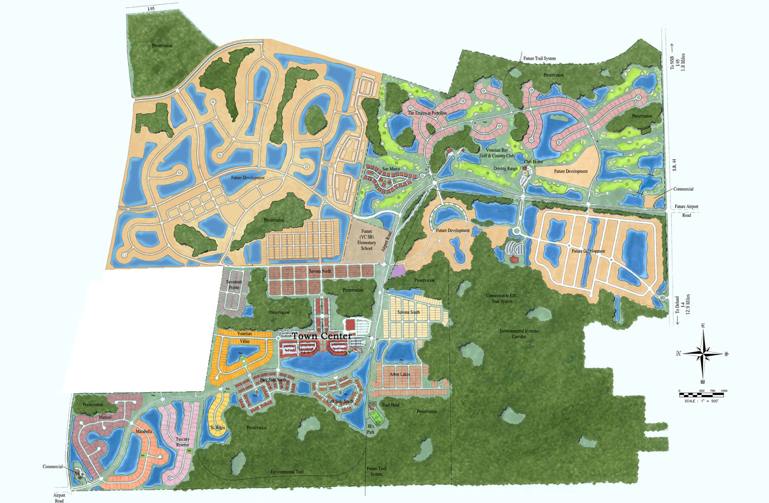 Site Plan - Venetian Bay Town & Country Club New Smyrna Beach FL
